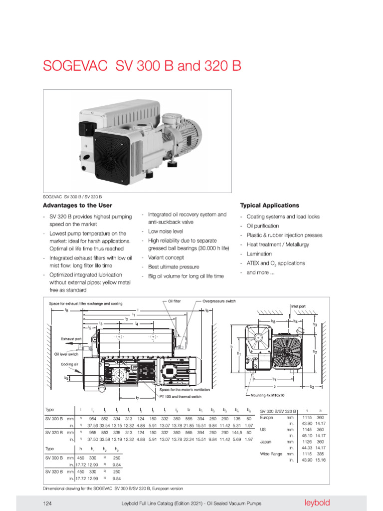 Leybold SV300 B | PDF