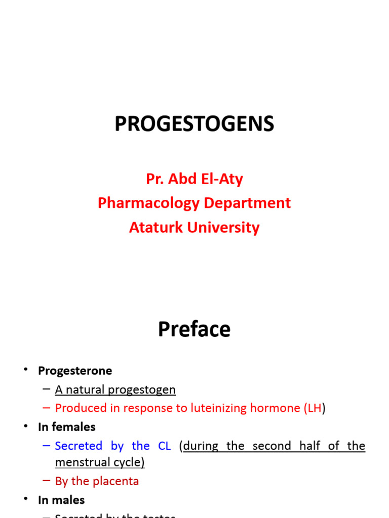 5-PROGESTOGENS | PDF | Combined Oral Contraceptive Pill | Birth Control