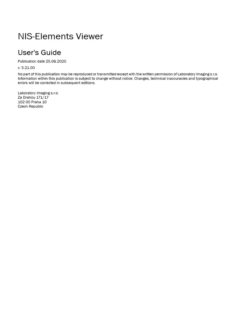 NIS Elements - Viewer en 5.21.00 | PDF | Computer File | Color Balance