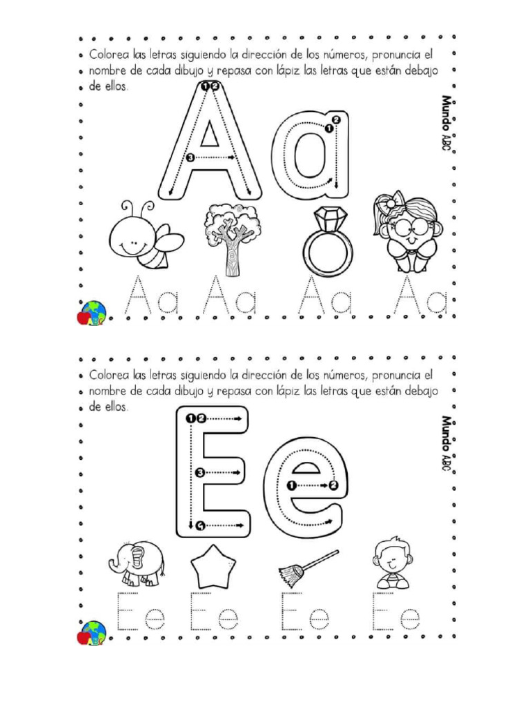 TRAZO DE LAS VOCALES | PDF