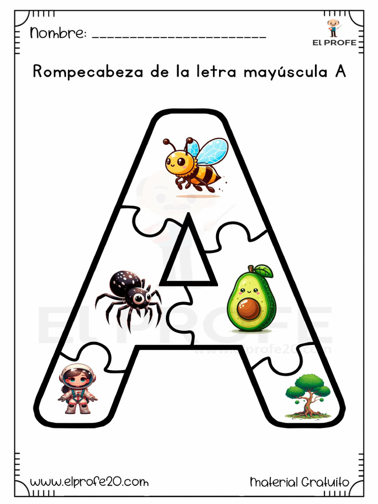rompecabeza_de_letras_mayusculas_del_abecedario_elprofe20 | PDF
