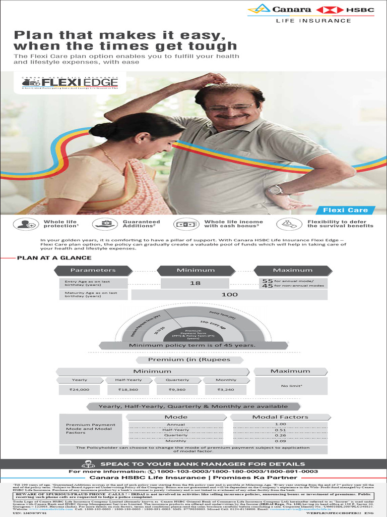 flexi-care-plan-flyer | PDF | Insurance | Life Insurance