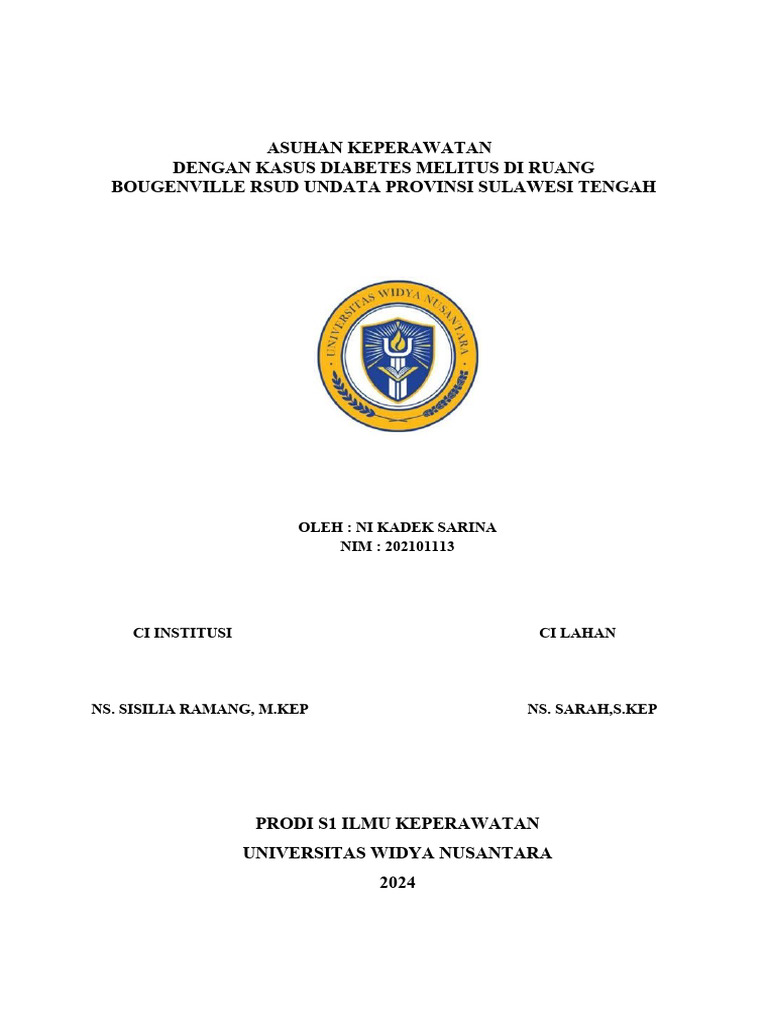 LP DM Tipe II Rs Undata | PDF | Kesehatan Holistik