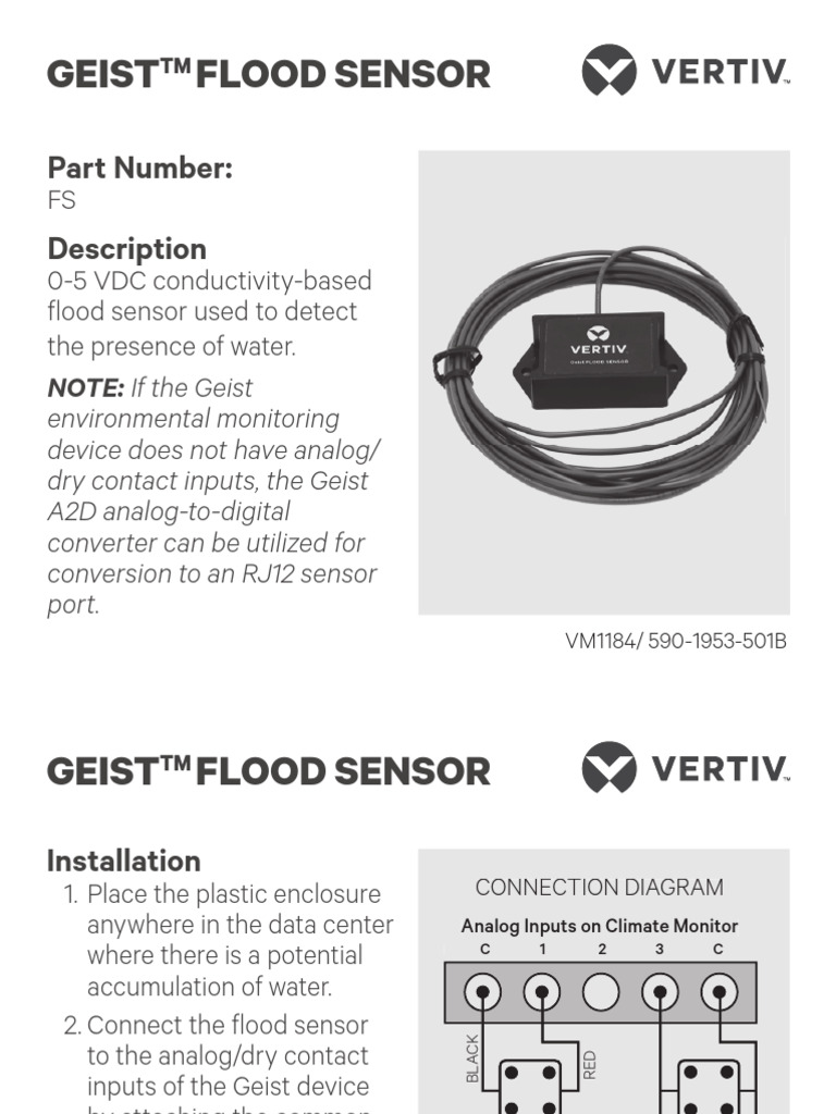 Vertiv Geist Fs Quickstart Install Guide | PDF