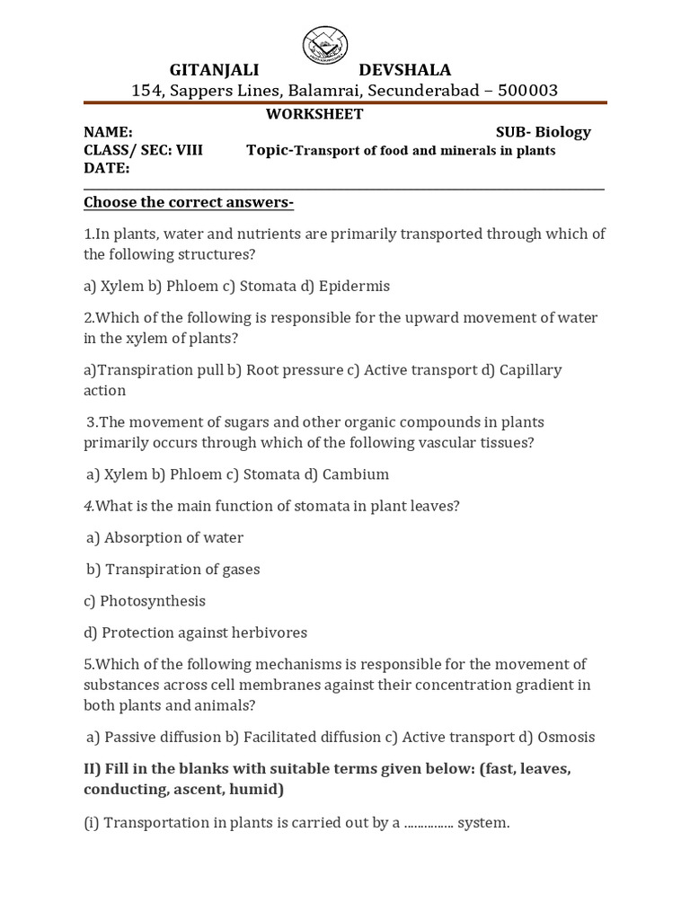 Water Absorption in Plants: Key Notes | PDF | Osmosis | Biology