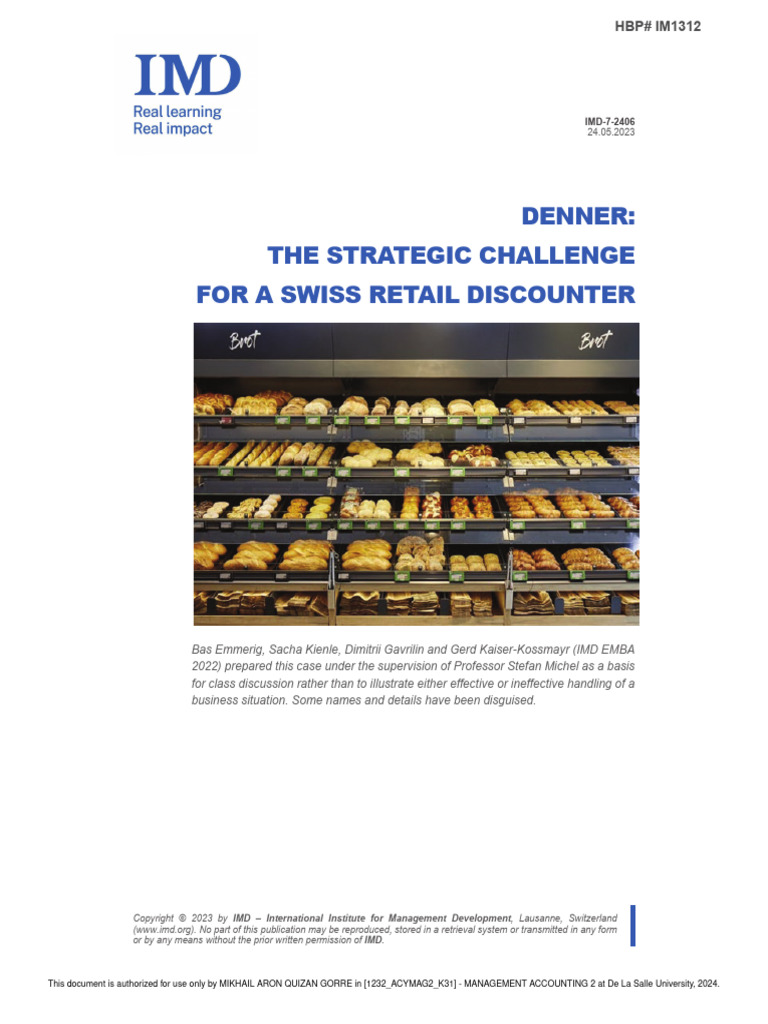 Denner AG | PDF | Retail