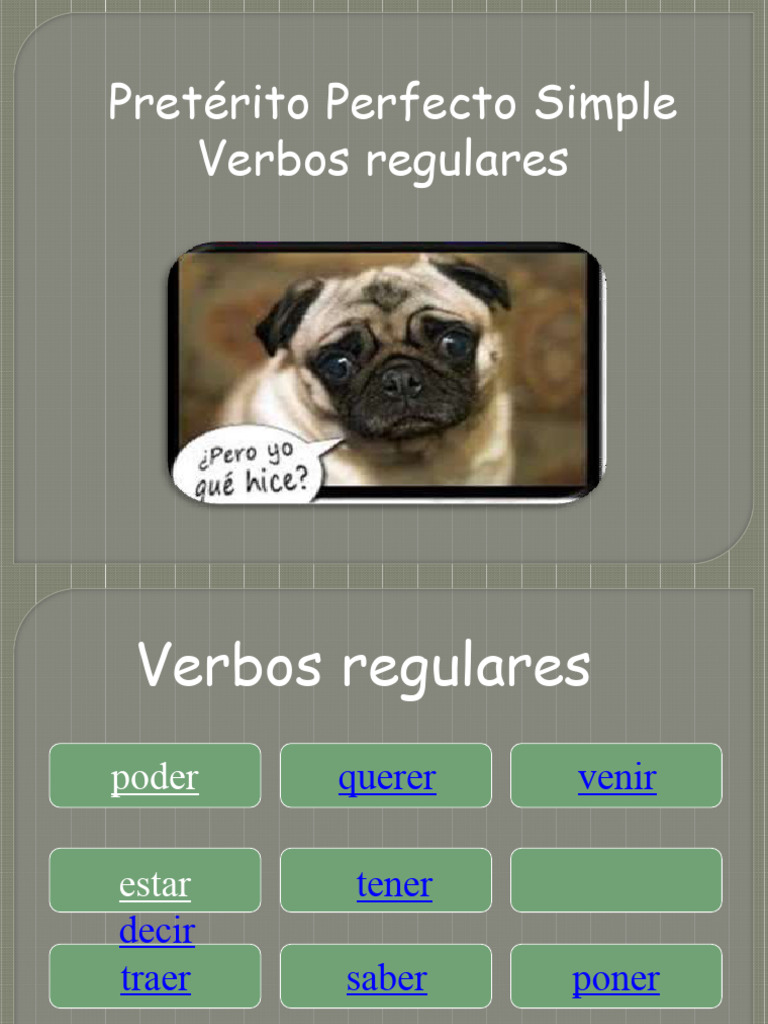 A2.1 Pretérito Simple Irregulares | PDF | Gramática | Mecánica del lenguaje