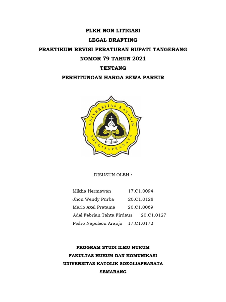 Tugas Kelompok PLKH Legal Drafting | PDF Tugas Kelompok PLKH Legal Drafting | PDF