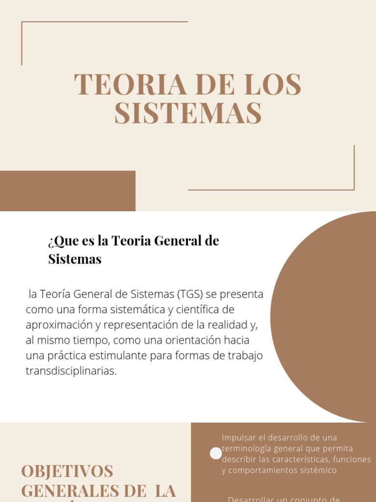 teoría de sistemas | PDF | Sistema | Teoría