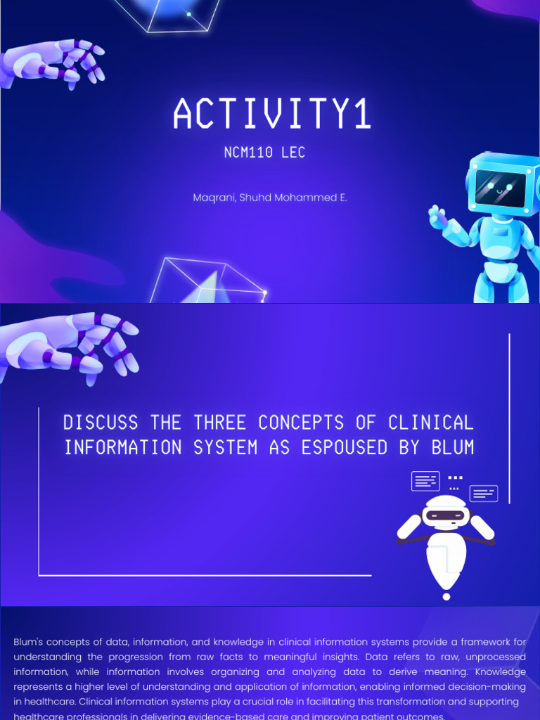 Ncm110lec Act1 | Download Free PDF | Electronic Health Record | Health Informatics