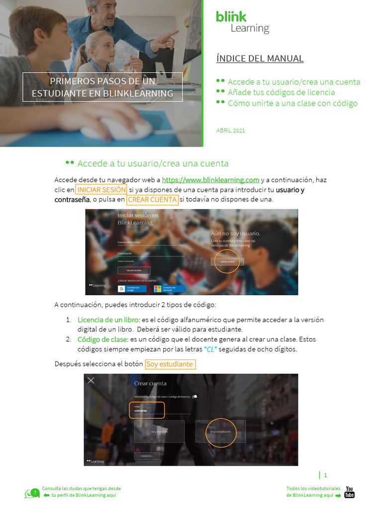 BLINK UX Primeros Pasos Estudiantes.01 | Descargar gratis PDF ...
