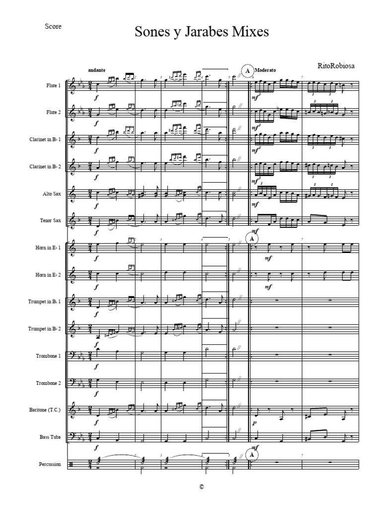 Score Sones y Jarabes Mixes | PDF