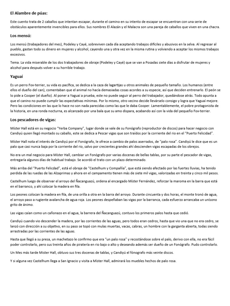 Resumen Cuetos de Amor Locura y Muerte | PDF | Pipa de tabaco | Cigarrillo Resumen Cuetos de Amor Locura y Muerte | PDF | Pipa de tabaco | Cigarrillo