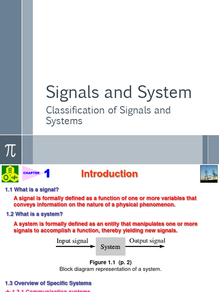 01 Classification Of Signals Pdf Modulation Communication