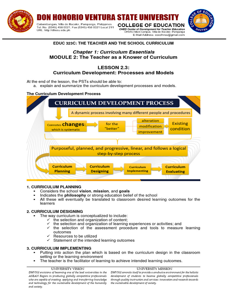 Chapter 1 - Module 2 - Lesson 2 | PDF | Curriculum | Learning