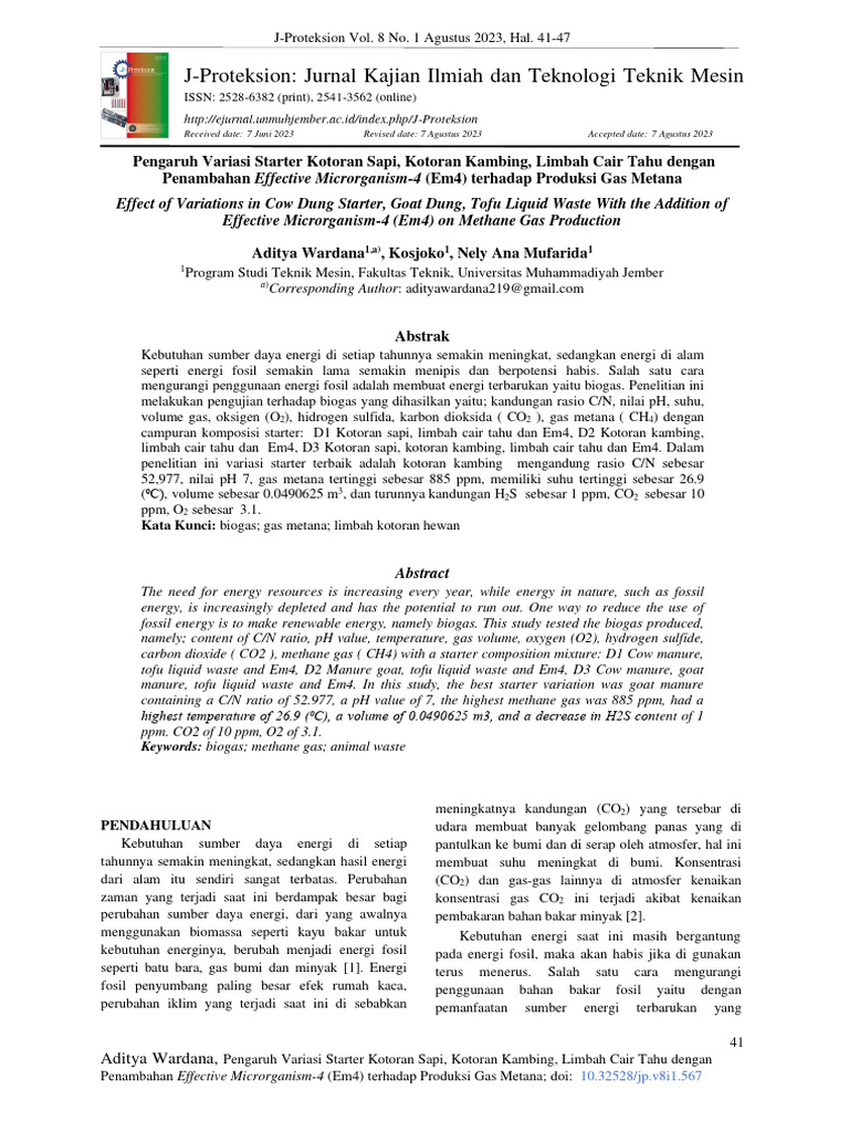 Limbah Cair Tahu (Umj 2023) | PDF