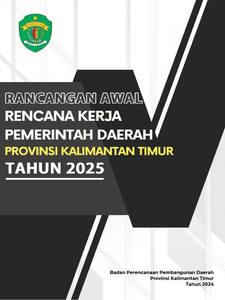 01 Dokumen Ranwal RKPD Kaltim Tahun 2025 | PDF