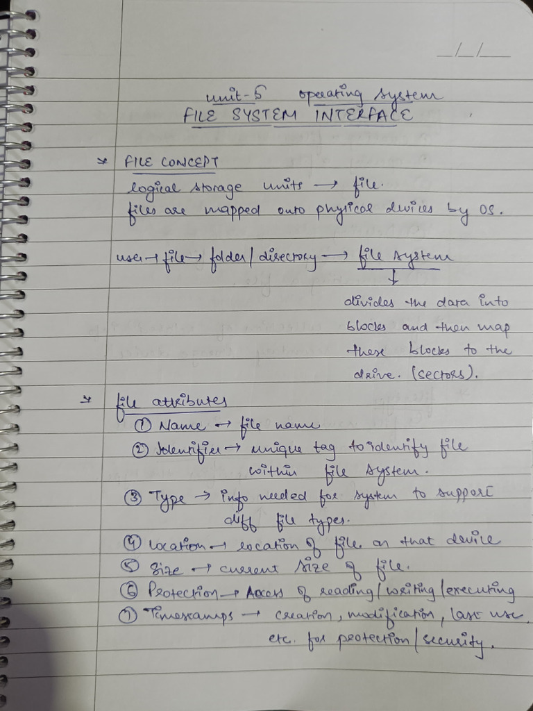 UNIT-5 File System - Chirag | PDF