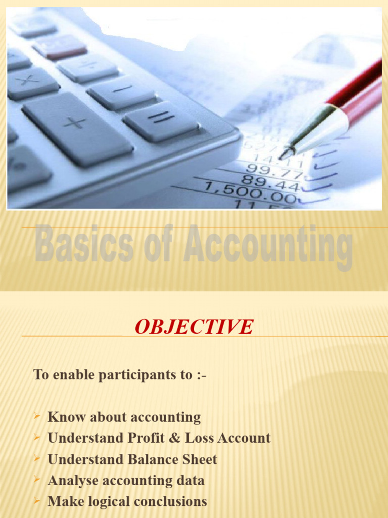 Basics of Accounting | PDF | Debits And Credits | Expense