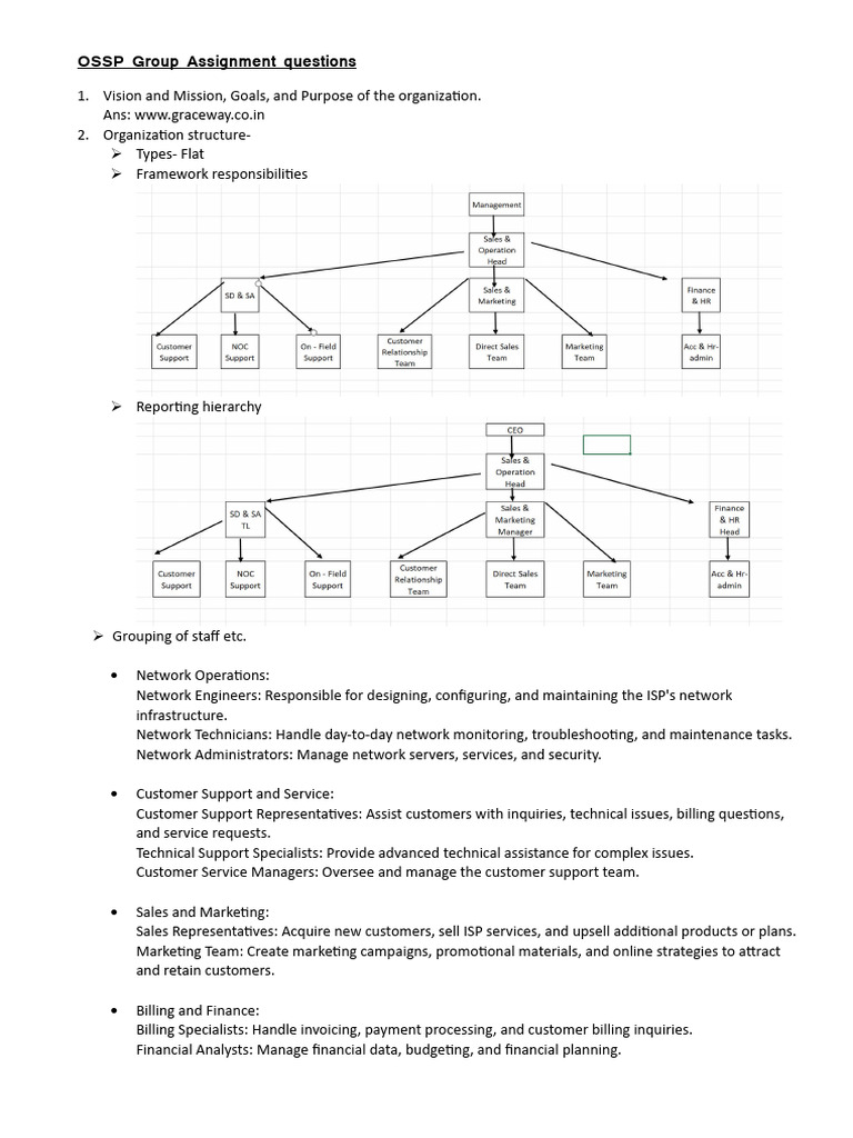 OSSP Group Assignment Questions | PDF | Organizational Culture | Internet Service Provider