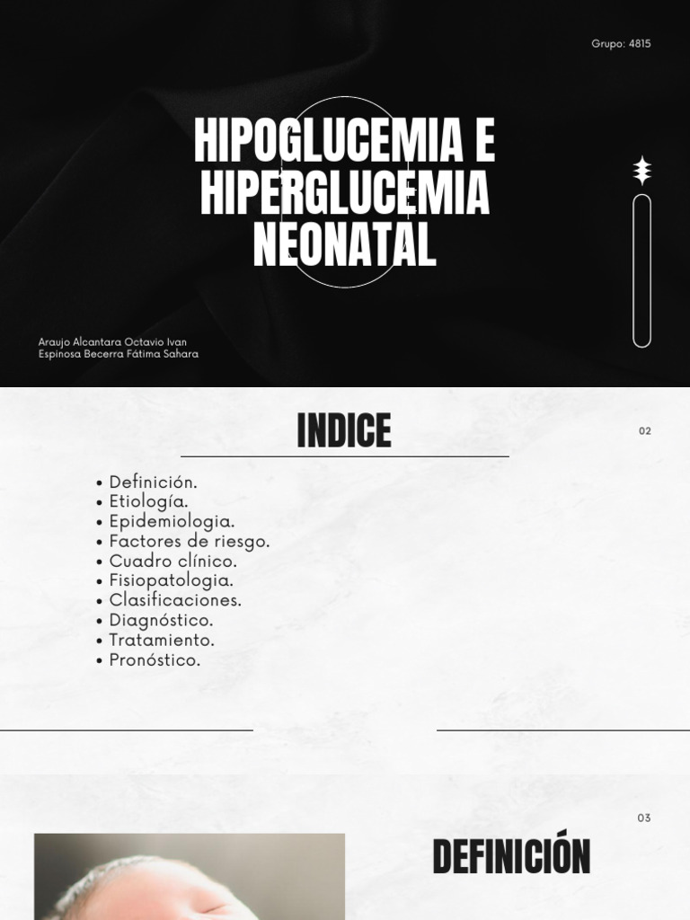 Hiperglucemia / Hipoglucemia Neonatal | PDF | Hipoglucemia | Infantes