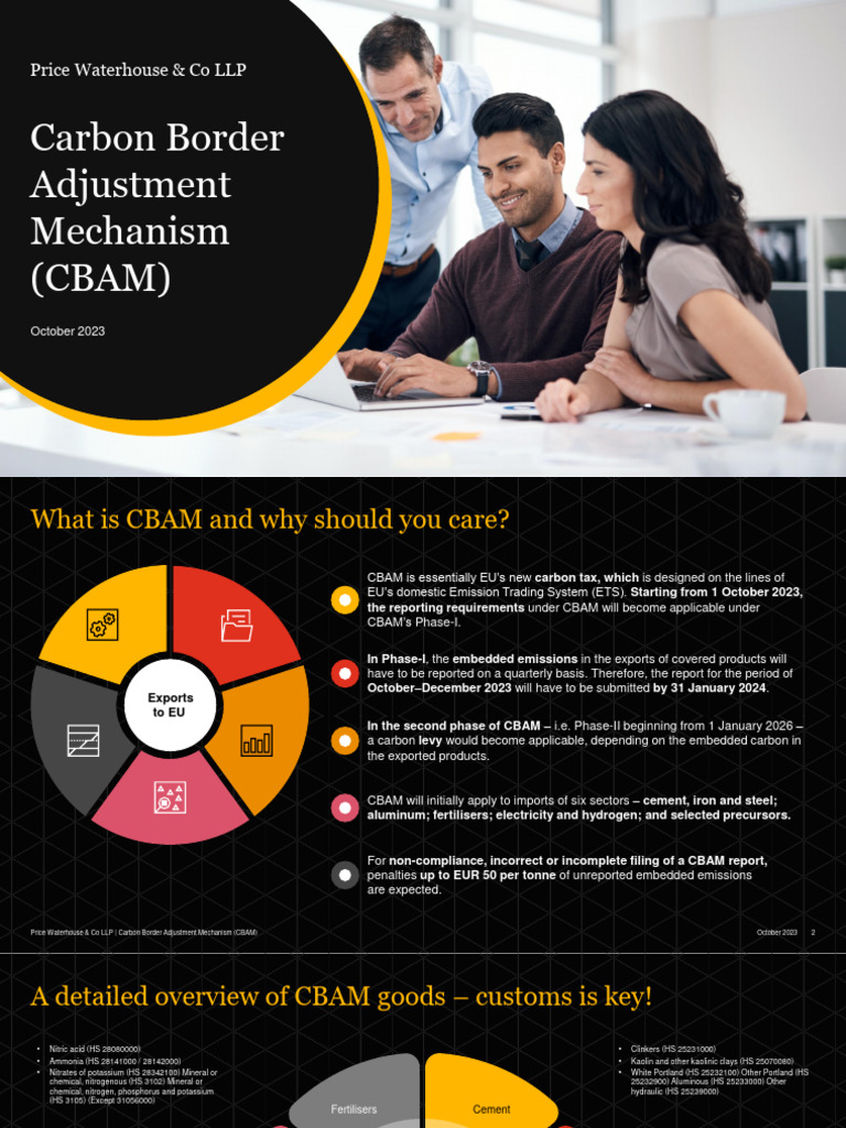 Carbon Border Mechanism Cbam Adjustment | PDF