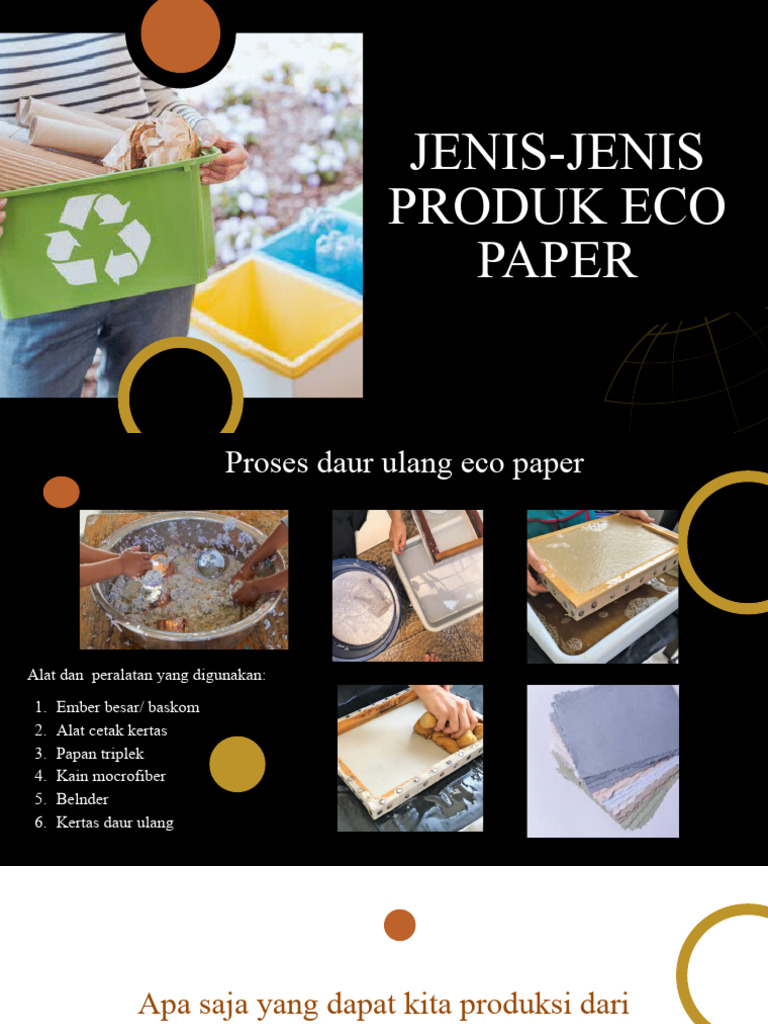 Jenis-Jenis Produk Eco Paper | PDF | Griya & Taman