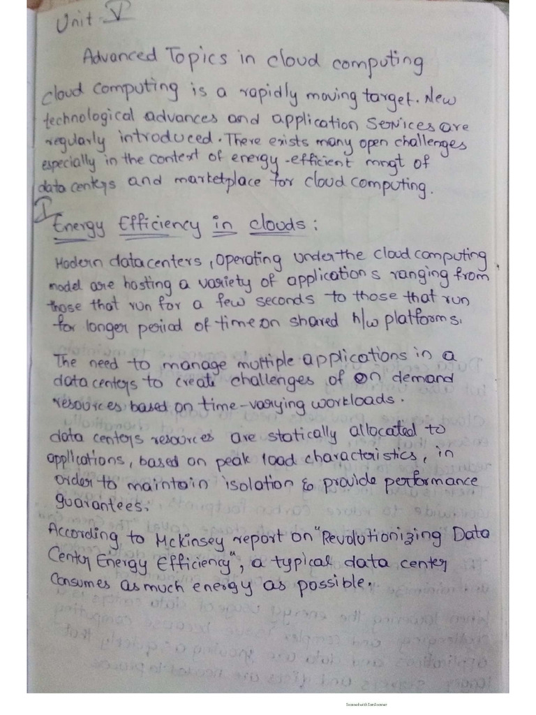 Cloud Computing Unit 5 | PDF