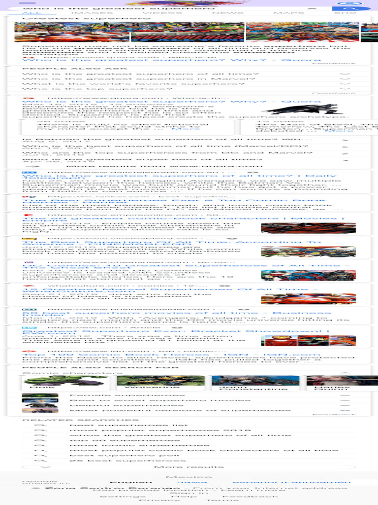 Who Is The Greatest Superhero - Google Search | PDF | Superheroes ...