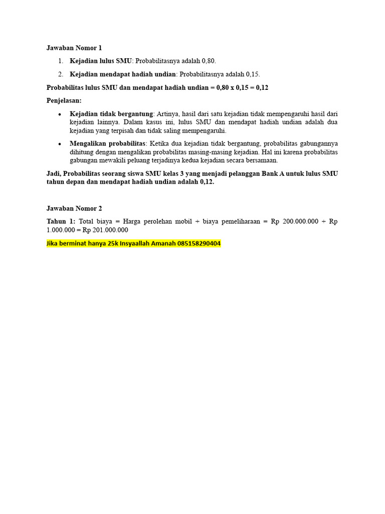 TMK 1 Riset Operasi | PDF