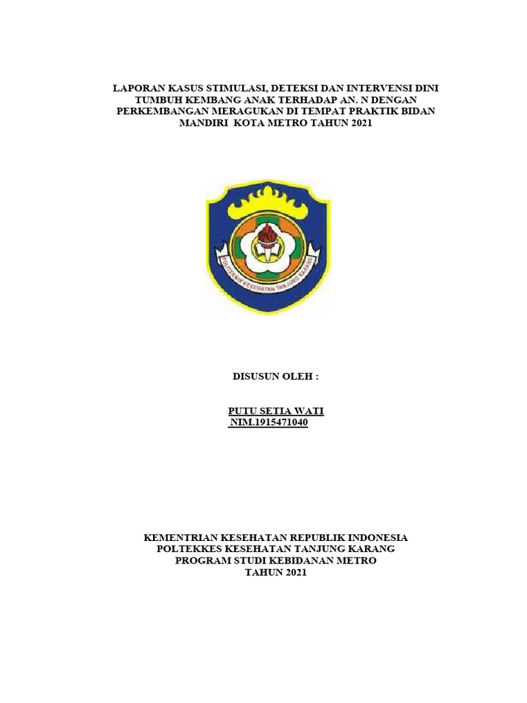 Laporan Kasus Sdidtk PK 2 | PDF