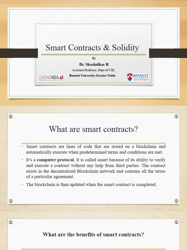 Smart Contracts Pdf Integer Computer Science Boolean Data Type