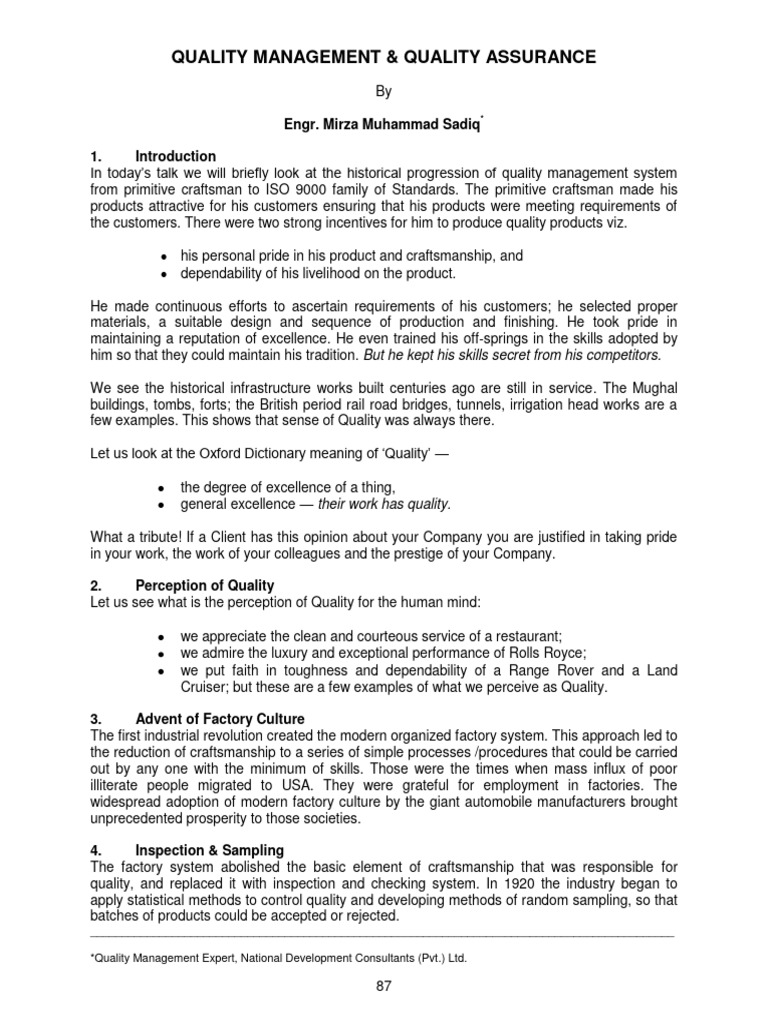 13 Quality Management Quality Assurance Pdf Iso 9000 Concrete