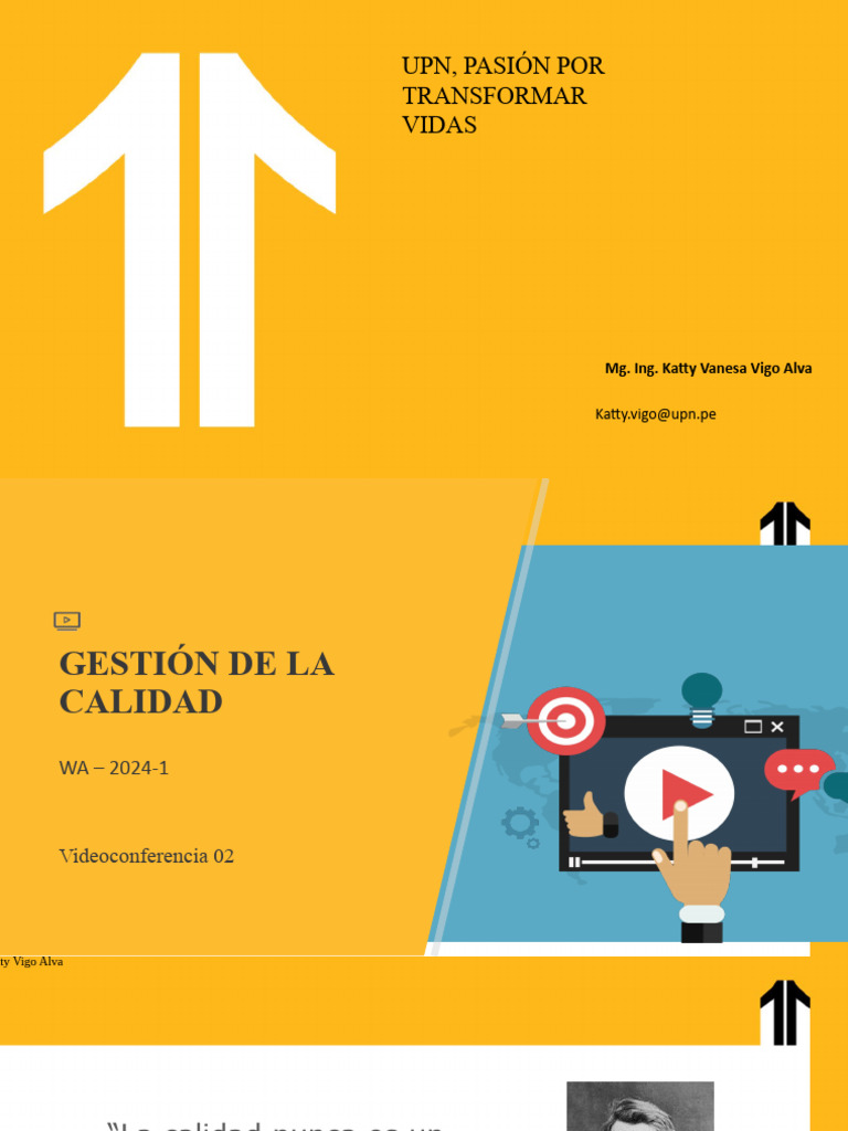 Semana 2 Introducción a la Gestión de la Calidad | PDF | Calidad (comercial) | Sistema de manejo ...