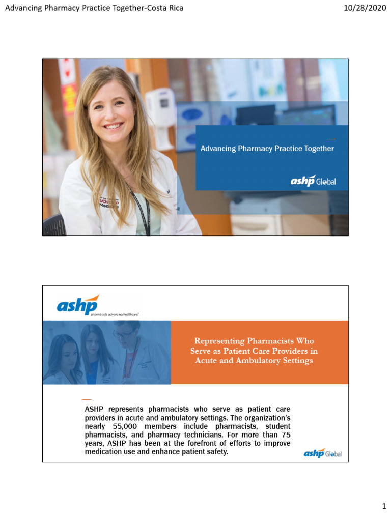 Advancing Pharmacy Practice Together Costa Rica 102820 Handout ...