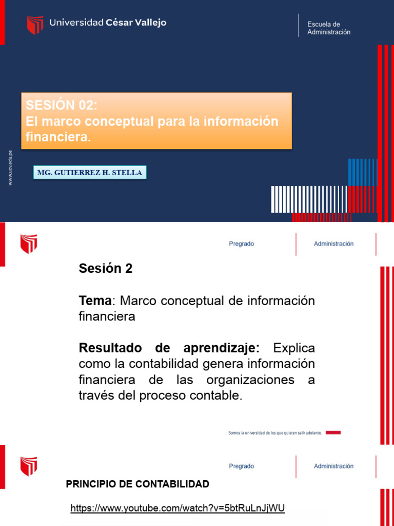 Sesion 02 Contab Financiera | PDF | Contabilidad | normas internacionales de INFORMACION FINANCIERA