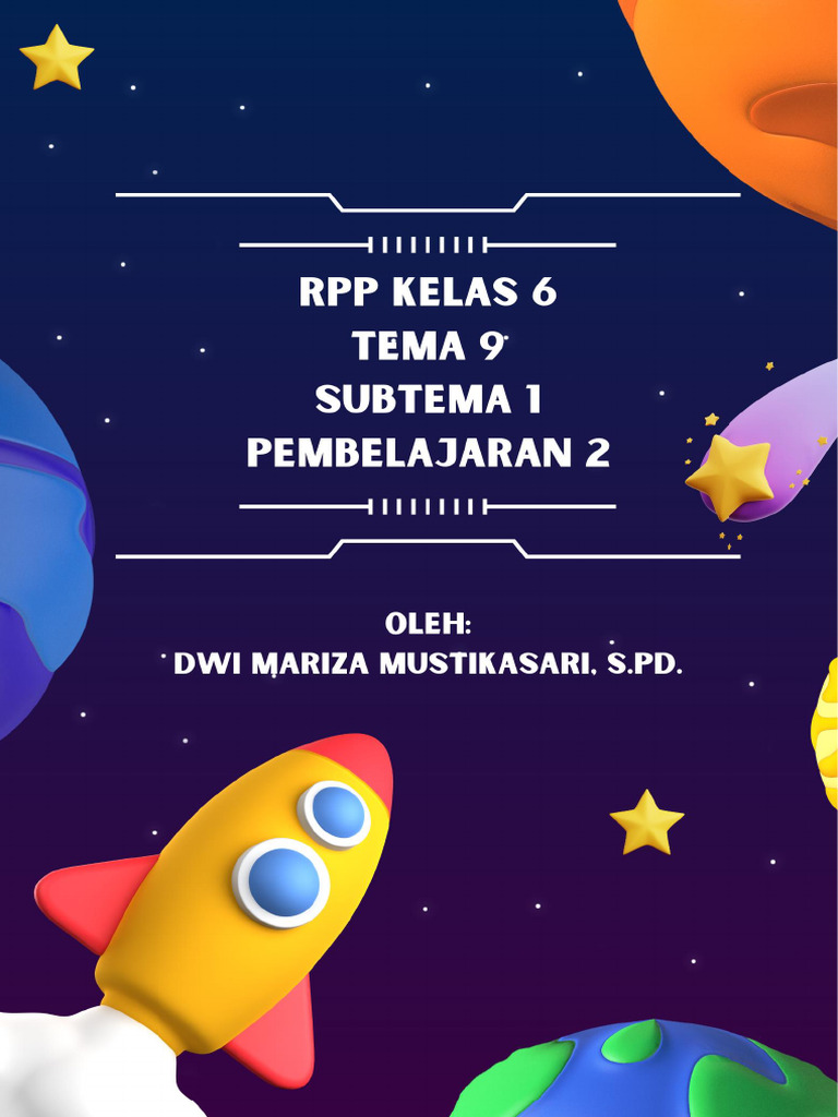 RPP Supervisi Kelas 6 SMT 2 | PDF