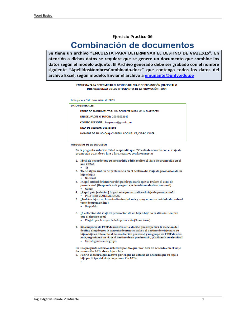 Ejercicio Práctico 06 | PDF