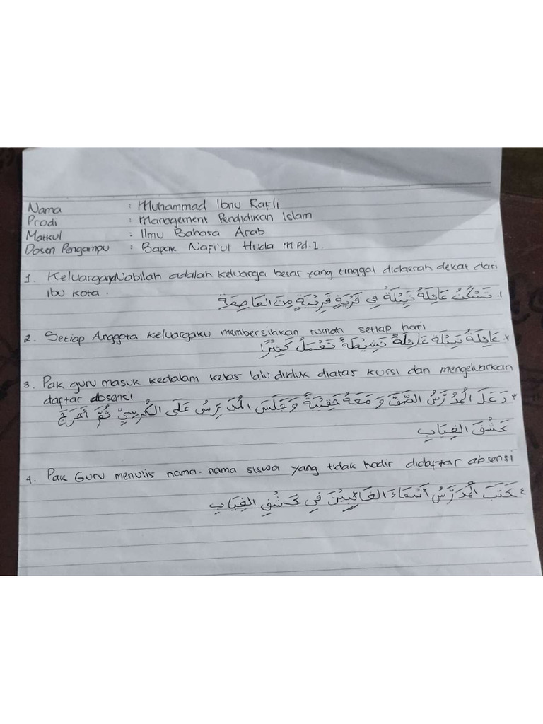 UTS IBA M.Ibnu Rafli MPI Semester 2 | PDF