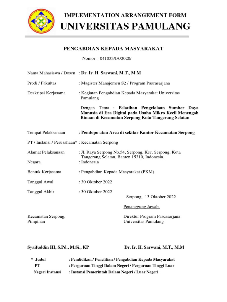 IA PKM Mahasiwa | PDF | Karier & Perkembangan | Bisnis