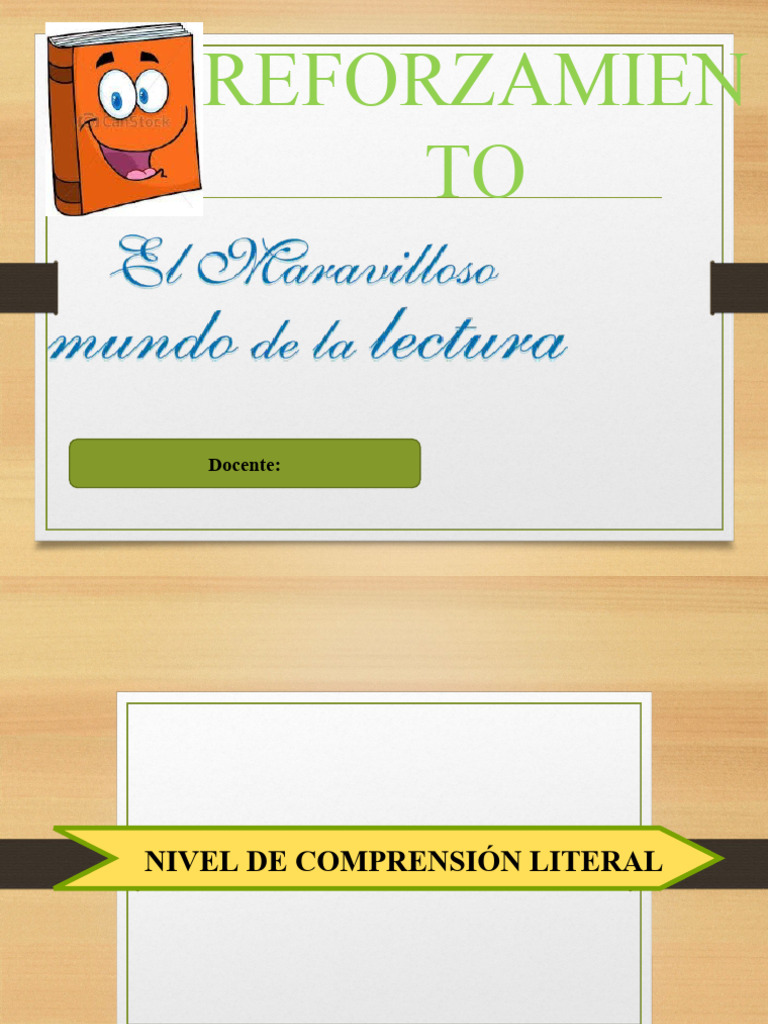 Niveles de Comprensión Lectora-Reforzamiento Virtual | Descargar gratis ...