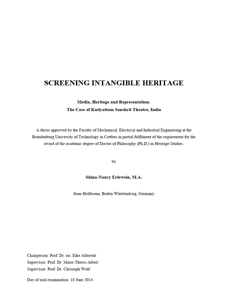 Erlewein Shina-Nancy | PDF | Cultural Heritage