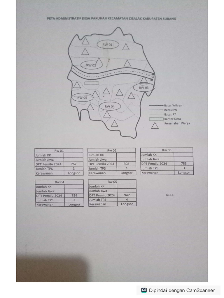 Peta Desa Pakuhaji | PDF