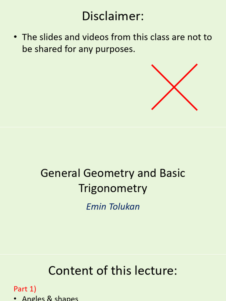5 General Geometry Pdf Line Geometry Area