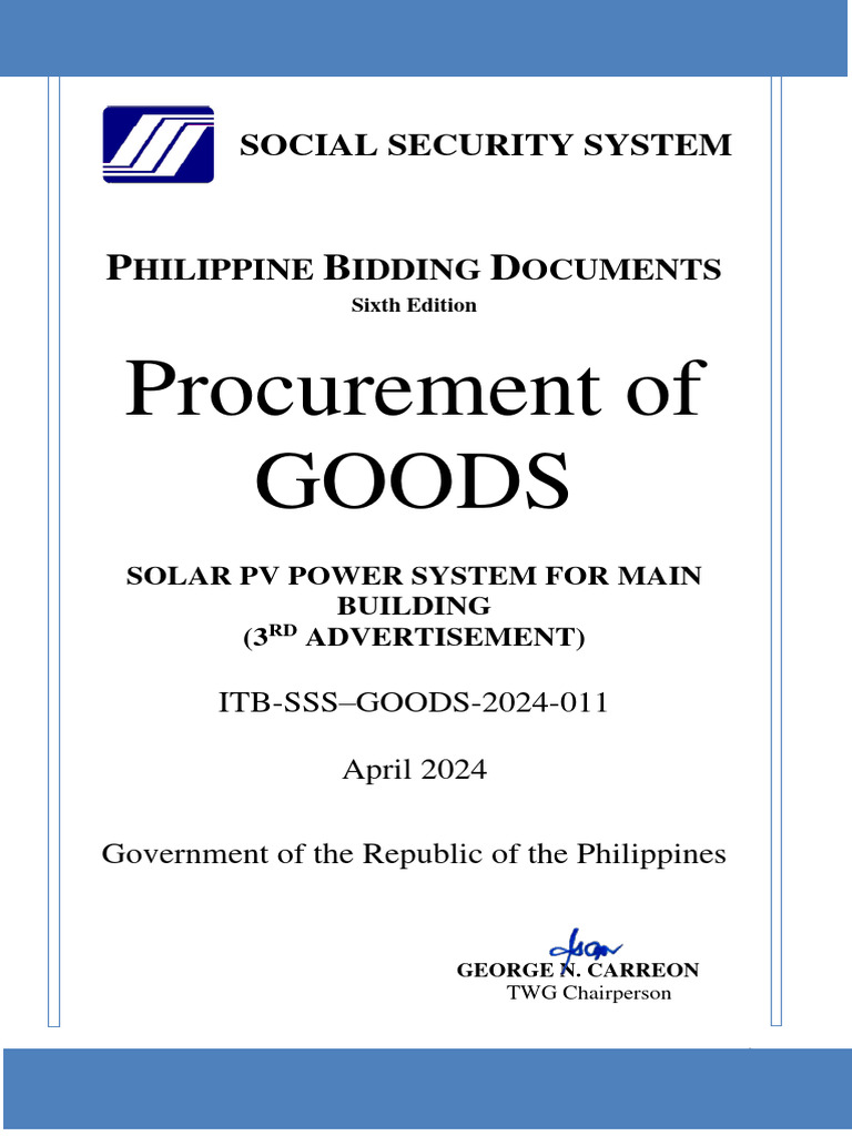 Bid Documents SSS | PDF | Photovoltaics | Solar Panel