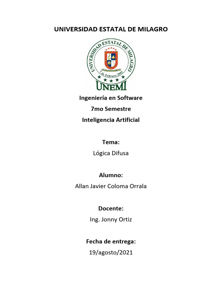 Taller 1 Unidad 3 Ia Allan Coloma | PDF | Inteligencia artificial ...