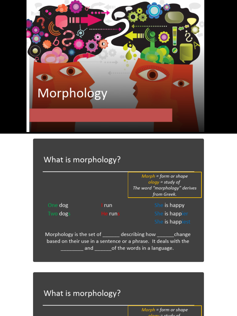 Morphology 1 PPT URP | PDF | Word | Morphology (Linguistics)