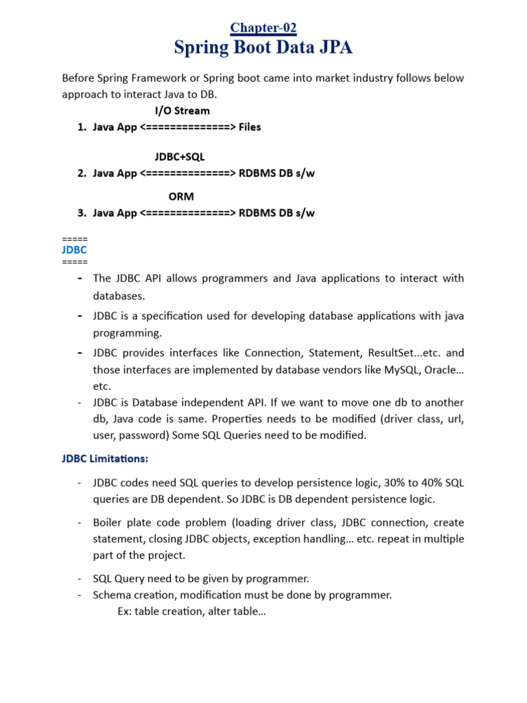 Spring Boot Data Jpa | PDF | Databases | Sql