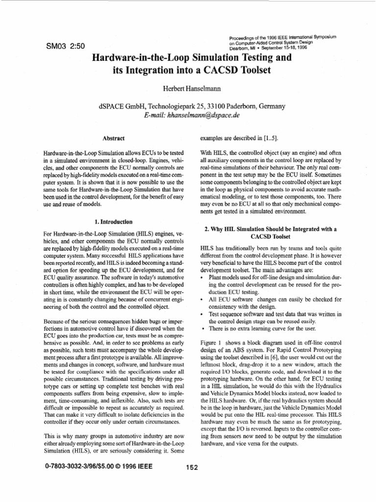 Automotive HIL Simulation Guide | PDF | Simulation | Computer Engineering