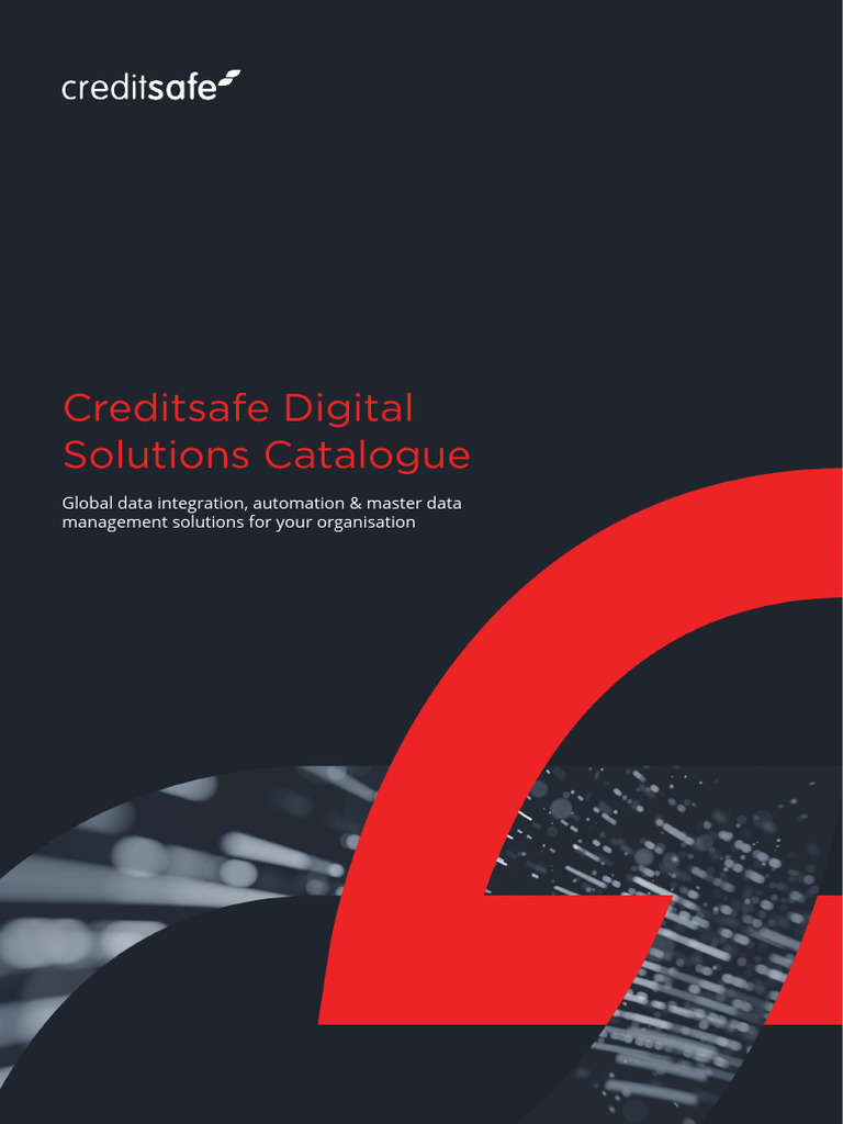 Creditsafe Digital Solutions A4 Booklet | PDF | Databases | Business